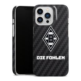 DeinDesign iPhone 13 Pro Handy Premium Case Smartphone Handyh&uuml;lle Schutzh&uuml;lle gl&auml;nzend Borussia M&ouml;nchengladbach Carbon Gladbach Premium Case