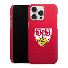DeinDesign iPhone 15 Pro Max Handy Premium Case Smartphone Handyh&uuml;lle Schutzh&uuml;lle matt Logo Official Licensed Product Vfb Stuttgart Premium Case