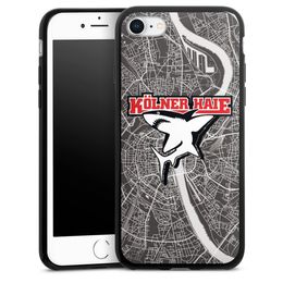 DeinDesign iPhone SE (2022) Handy Slim Case extra d&uuml;nn Silikon Handyh&uuml;lle schwarz H&uuml;lle Ice Hockey K&ouml;lner Haie Official Licensed Product Silikon Slim Case