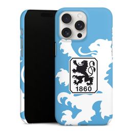 DeinDesign iPhone 15 Pro Max Handy Premium Case Smartphone Handyh&uuml;lle Schutzh&uuml;lle matt Coat Of Arms Tsv 1860 M&uuml;nchen Official Licensed Product Premium Case