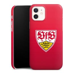 DeinDesign iPhone 12 Handy Premium Case Smartphone Handyh&uuml;lle Schutzh&uuml;lle matt Logo Vfb Stuttgart Official Licensed Product Premium Case