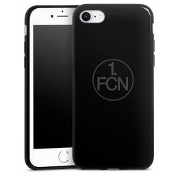 DeinDesign iPhone SE (2022) Handy Slim Case extra d&uuml;nn Silikon Handyh&uuml;lle schwarz H&uuml;lle 1. Fc N&uuml;rnberg Logo 1. Fcn Silikon Slim Case