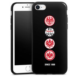 DeinDesign iPhone SE (2022) Handy Slim Case extra d&uuml;nn Silikon Handyh&uuml;lle schwarz H&uuml;lle Sge Soccer Eintracht Frankfurt Silikon Slim Case