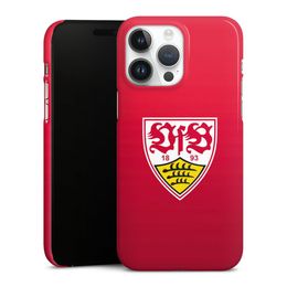 DeinDesign iPhone 14 Pro Max Handy Premium Case Smartphone Handyh&uuml;lle Schutzh&uuml;lle gl&auml;nzend Logo Official Licensed Product Vfb Stuttgart Premium Case