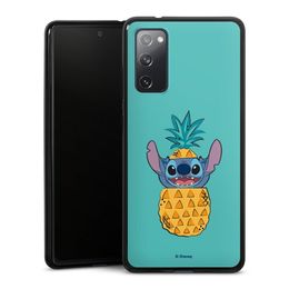 DeinDesign Galaxy S20 FE Handy Silikon H&uuml;lle Case schwarz Handyh&uuml;lle Pineapple Lilo & Stitch Disney
