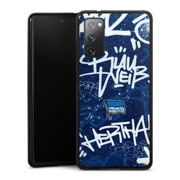 DeinDesign Galaxy S20 FE 5G Handy Silikon H&uuml;lle Case schwarz Handyh&uuml;lle Hertha Bsc Official Licensed Product Graffiti