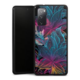 DeinDesign Galaxy S20 FE 5G Handy Silikon H&uuml;lle Case schwarz Handyh&uuml;lle Colourful Neon Flowers