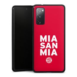 DeinDesign Galaxy S20 FE 5G Handy Silikon H&uuml;lle Case schwarz Handyh&uuml;lle Fc Bayern M&uuml;nchen Mia San Mia Fcb