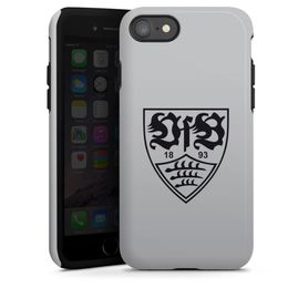DeinDesign iPhone SE (2020) Handy Panzer Handyh&uuml;lle robuste Outdoor H&uuml;lle Schutzh&uuml;lle gl&auml;nzend Vfb Stuttgart Official Licensed Product Logo Tough Case