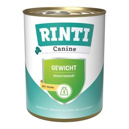 Rinti Canine Gewicht Huhn Hunde-Nassfutter Di&auml;tfutter 6x800g
