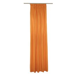 Vorhang WIRTH "LANGWASSER" Gr. 1, rot (apricot), B:135cm H:145cm, Jacquard, Polyacryl, Polyester, Gardinen