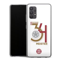 DeinDesign Galaxy A32 4G Handy Silikon H&uuml;lle Case transparent Handyh&uuml;lle Official Licensed Product Master Fc Bayern M&uuml;nchen Silikon Case