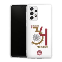 DeinDesign Galaxy A33 5G Handy Silikon H&uuml;lle Case transparent Handyh&uuml;lle Master Official Licensed Product Fc Bayern M&uuml;nchen Silikon Case