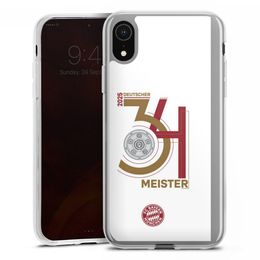 DeinDesign iPhone Xr Handy Silikon H&uuml;lle Case transparent Handyh&uuml;lle Official Licensed Product Master Fc Bayern M&uuml;nchen Silikon Case