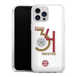 DeinDesign iPhone 13 Pro Max Handy Silikon H&uuml;lle Case transparent Handyh&uuml;lle Official Licensed Product Master Fc Bayern M&uuml;nchen Silikon Case