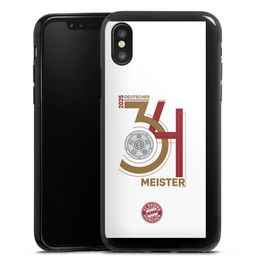 DeinDesign iPhone X Handy Silikon H&uuml;lle Case schwarz Handyh&uuml;lle Official Licensed Product Master Fc Bayern M&uuml;nchen