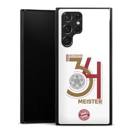 DeinDesign Galaxy S22 Ultra Handy Silikon H&uuml;lle Case schwarz Handyh&uuml;lle Official Licensed Product Master Fc Bayern M&uuml;nchen