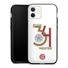 DeinDesign iPhone 12 Handy Silikon H&uuml;lle Case schwarz Handyh&uuml;lle Master Official Licensed Product Fc Bayern M&uuml;nchen