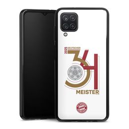 DeinDesign Galaxy A12 Handy Silikon H&uuml;lle Case schwarz Handyh&uuml;lle Master Official Licensed Product Fc Bayern M&uuml;nchen