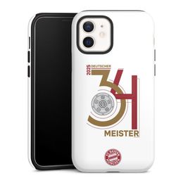 DeinDesign iPhone 12 mini Handy Panzer Handyh&uuml;lle robuste Outdoor H&uuml;lle Schutzh&uuml;lle gl&auml;nzend Master Official Licensed Product Fc Bayern M&uuml;nchen Tough Case