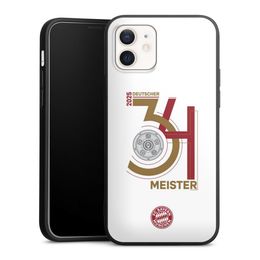 DeinDesign iPhone 12 Handy Premium Silikon H&uuml;lle Handyh&uuml;lle schwarz Case Master Official Licensed Product Fc Bayern M&uuml;nchen Silikon Premium Case