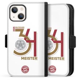 DeinDesign Galaxy A51 Handy Klapph&uuml;lle Handyh&uuml;lle aus Kunst Leder schwarz Flip Case Official Licensed Product Master Fc Bayern M&uuml;nchen Sideflip mit Lasche