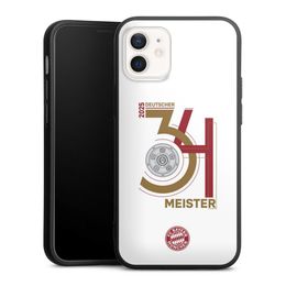 DeinDesign iPhone 12 mini Handy Premium Silikon H&uuml;lle Handyh&uuml;lle schwarz Case Official Licensed Product Master Fc Bayern M&uuml;nchen Silikon Premium Case