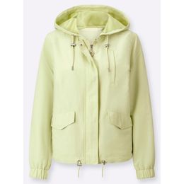 WITT Damen Blousonjacke mit weitenregulierbarer Kapuze, pistazie, Gr&ouml;&szlig;e 38