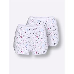 w&auml;schepur w&auml;schepur Damen Hipster mit Druck-Dessin, wei&szlig;-bedruckt, Gr&ouml;&szlig;e 52/54