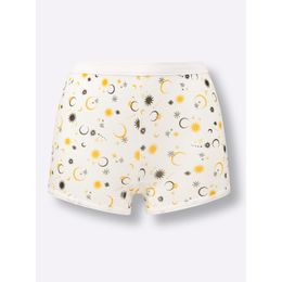 w&auml;schepur w&auml;schepur Damen Panty mit Sternen-Druck, wei&szlig;-bedruckt, Gr&ouml;&szlig;e 52/54