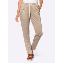 WITT Damen Schlupfhose in Stretch-Qualit&auml;t, beige, Gr&ouml;&szlig;e 19