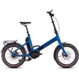 Cube Fold Hybrid Comfort 500 | Gr. One Size | Aluminium E-Faltrad Blau