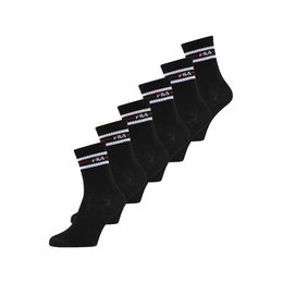 Fila Socken Damen Gr&ouml;&szlig;e 39/42 rot / schwarz / wei&szlig;