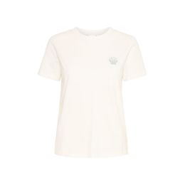 Ichi T-Shirt 'IHCAMINO' Damen Gr&ouml;&szlig;e XL beige / dunkelgr&uuml;n