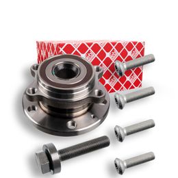 febi bilstein Radlagersatz vorne rechts links mit Anbaumaterial 136mm für SKODA VW SEAT AUDI 8X0498625 1T0498621 8J0598625 27317