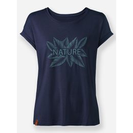 WITT Damen Shirt mit &uuml;berschnittenen Schultern, marine, Gr&ouml;&szlig;e 52