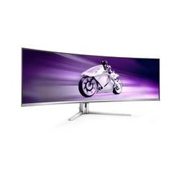 Philips Evnia 49M2C8900L QD-OLED, Gaming-Monitor 124.3 cm (48.9 Zoll), wei&szlig;, DQHD, Curved, HDR True Black 400, Ambiglow, Dynamic Lighting, 144Hz Panel