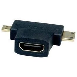 VALUE HDMI T-Adapter HDMI - HDMI Mini + HDMI Micro