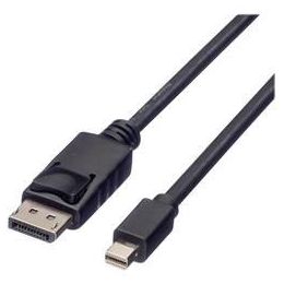 ROLINE GREEN DisplayPort Kabel, DP ST - Mini DP ST, TPE, schwarz, 3 m