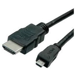 ROLINE GREEN HDMI High Speed Kabel mit Ethernet, HDMI ST - Micro HDMI ST, 2 m