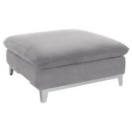 Hocker COTTA "Teresa", grau, B:98 H:46 T:98, Struktur (100% Polyester );Chenille (90% Polyester; 10% Polyamid ), Hocker