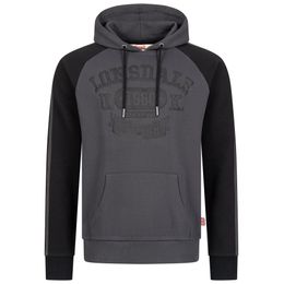Lonsdale Sweatshirt 'LINNFOOTS' Herren Gr&ouml;&szlig;e M anthrazit / dunkelgrau / schwarz