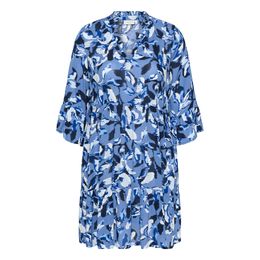 Kaffe Curve KCedina Ami Dress ' ' Damen Gr&ouml;&szlig;e 48 blau / schwarz / wei&szlig; Winterkleid