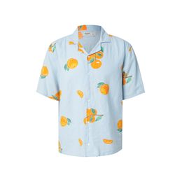 Hollister Hemd Herren Gr&ouml;&szlig;e XS taubenblau / gr&uuml;n / orange / wei&szlig;