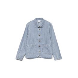 V&eacute;ro Moda Vero Moda Jacke 'VMAmina' Damen Gr&ouml;&szlig;e S blue denim / wei&szlig;