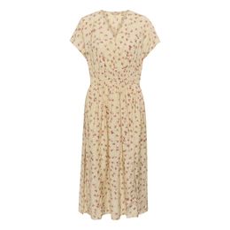 Culture Kleid 'CUPuglia Gally' Damen Gr&ouml;&szlig;e 36 khaki / orange / rosa / wollwei&szlig; Sommerkleid