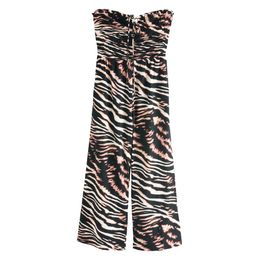 next Jumpsuit Damen Gr&ouml;&szlig;e S beige / braun / schwarz
