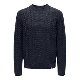 Only & Sons Only & Sons Pullover 'FLETCHER' Herren Gr&ouml;&szlig;e XXL blau / dunkelblau
