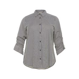 Kaffe Curve Bluse 'Nana' Damen Gr&ouml;&szlig;e XXL nachtblau / wei&szlig;