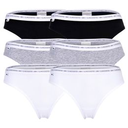 Lacoste String Damen Gr&ouml;&szlig;e XS grau / schwarz / wei&szlig;